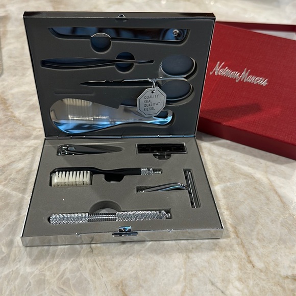 Neiman Marcus | Grooming | Neiman Marcus Travel Grooming Set In ...